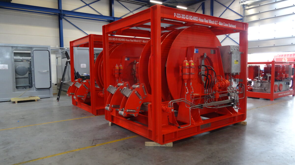 Hosereel drives with spooling device for ILT's - Hydrauvision