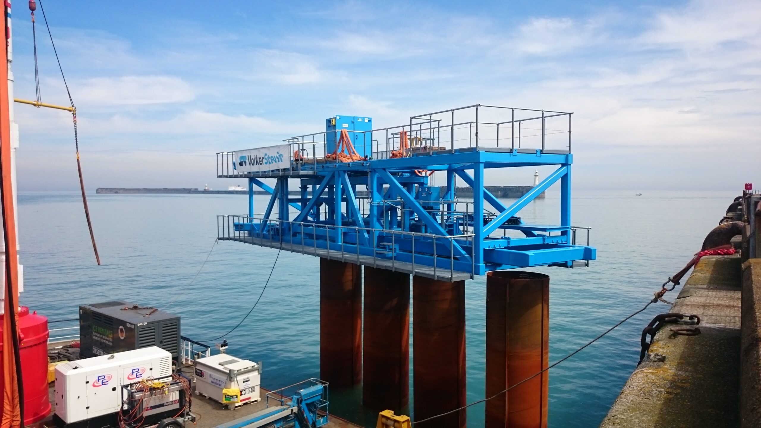 Piling templates Port of Dover - Hydrauvision