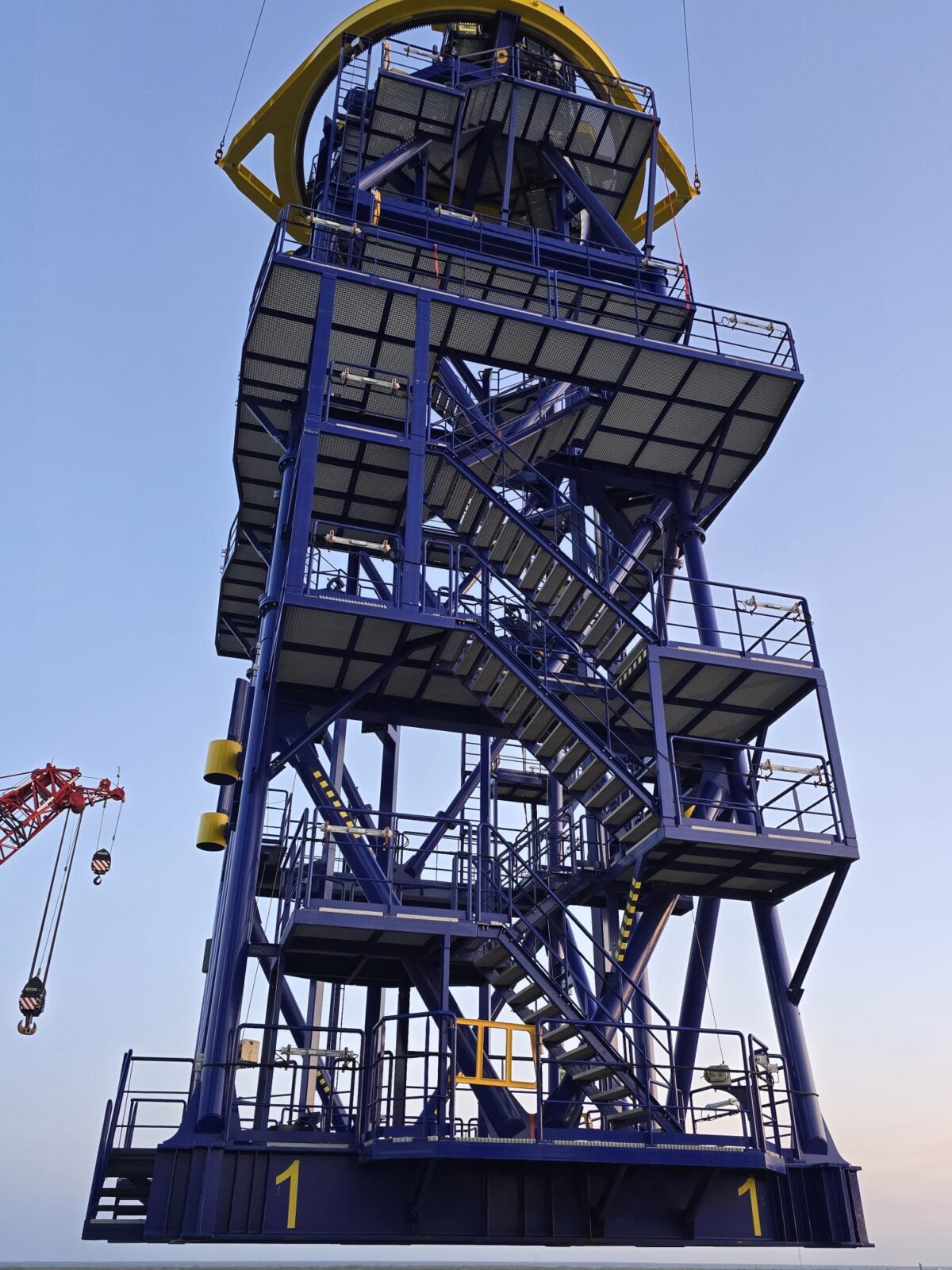 Secondary steel installation Thor wind farm